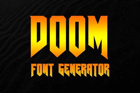 Doom Font Generator Fonts Pool Doom Font Generator Fonts Pool