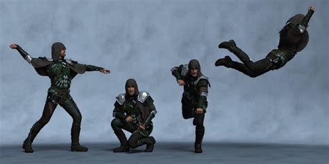Assassin Poses For Genesis 8 1 Male Daz 3d