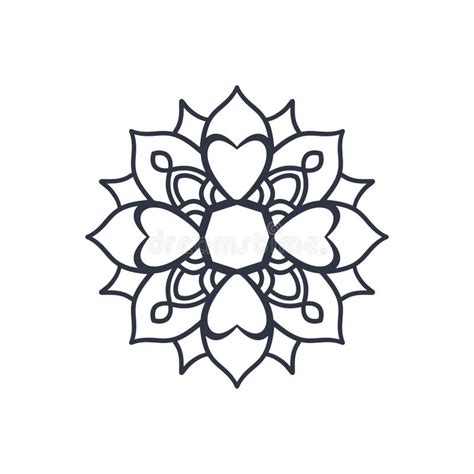 Circular Pattern In Form Of Mandala Oriental Pattern Vector Illustration Stock Vector