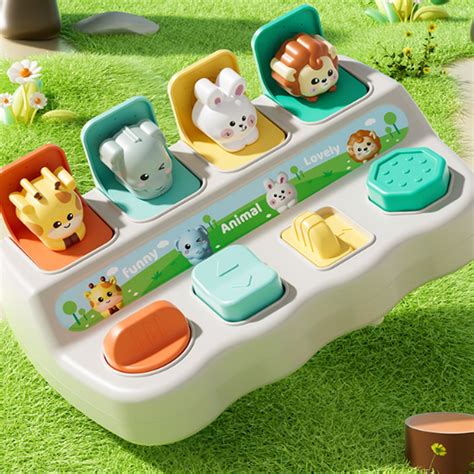 Darzheoy Cause And Effect Toy Developmental Toy With Buttons And Colors