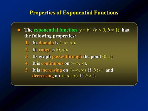 Ppt Exponential Functions Logarithmic Functions Exponential Functions