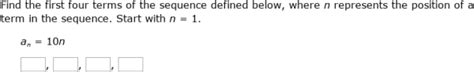 IXL Evaluate Formulas For Sequences Class XI Maths Practice