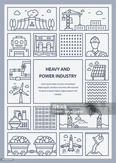 중장비 및 전력 산업 관련 벡터 배너 디자인 개념입니다 글로벌 Multisphere 즉시 사용 가능한 템플릿입니다 웹 배너 웹