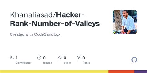 GitHub Khanaliasad Hacker Rank Number Of Valleys Created With CodeSandbox