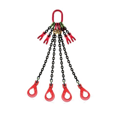Chain Sling 4 Legs 4 Safety Hooks Bkg 4 Shortening Cluthes Gkl Grade 80