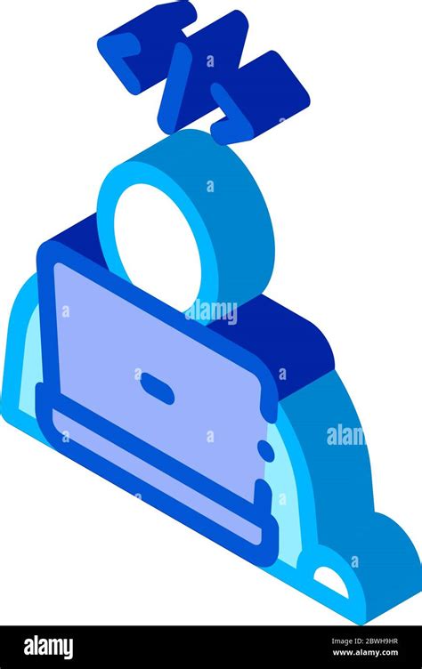 programmer coding laptop isometric icon vector illustration stock