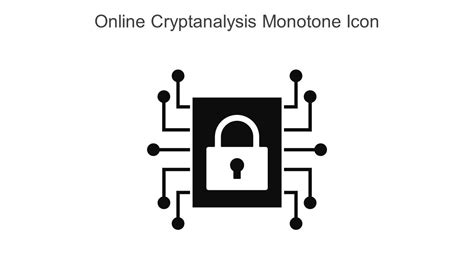 online cryptanalysis monotone icon in powerpoint pptx png and editable eps format ppt template