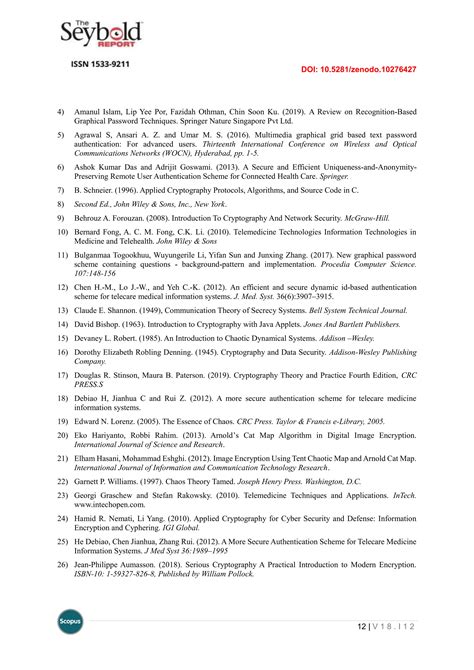 Remote Entity Authentication Using Chaotic Maps In Telemedicine React Pdf