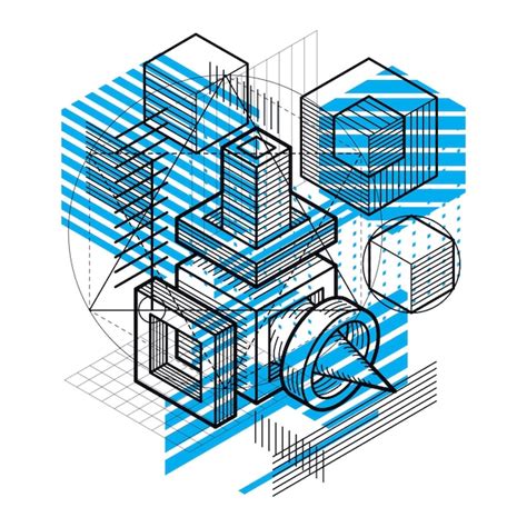 Premium Vector 3d Abstract Vector Isometric Background Layout Of Cubes Hexagons Squares