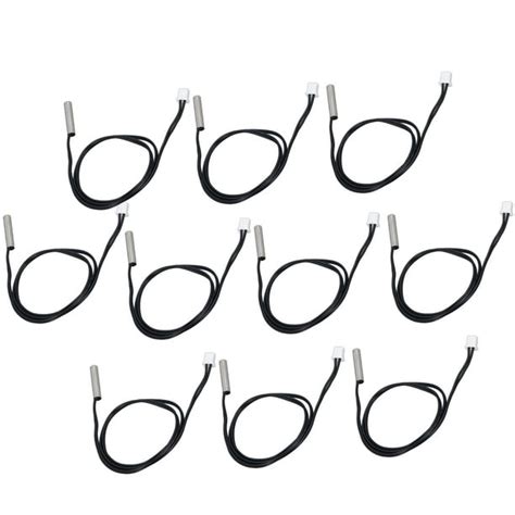 Sensor De Temperatura Del Termistor Ntc 10 Piezas Sonda Del Sensor De Temperatura Sonda De