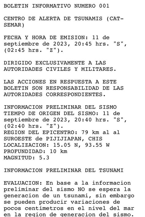 Temblor Hoy 11 De Septiembre En México Se Registró Un Sismo De 4 En Guerrero Infobae