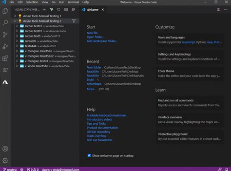 fail to create a basic static web app with publish local code to a new github repository