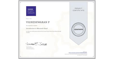 Vigneshwaran P On Linkedin I Am Very Exited To Share That I Have