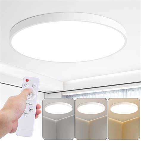 24 Inch Led Flush Mount Ceiling Light 48w Round Led Ceiling Light Fixtures 2800lm 3000 6500k
