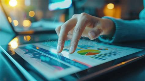 Data Analysis Concept On Tablet Business Performance Analysis Stock Image Image Of Finance