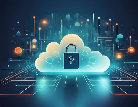 Digital Clock Cloud Computing With Secure Data Transfer Cybersecurity And Advanced Network