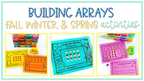 activities for teaching early multiplication skills making arrays and
