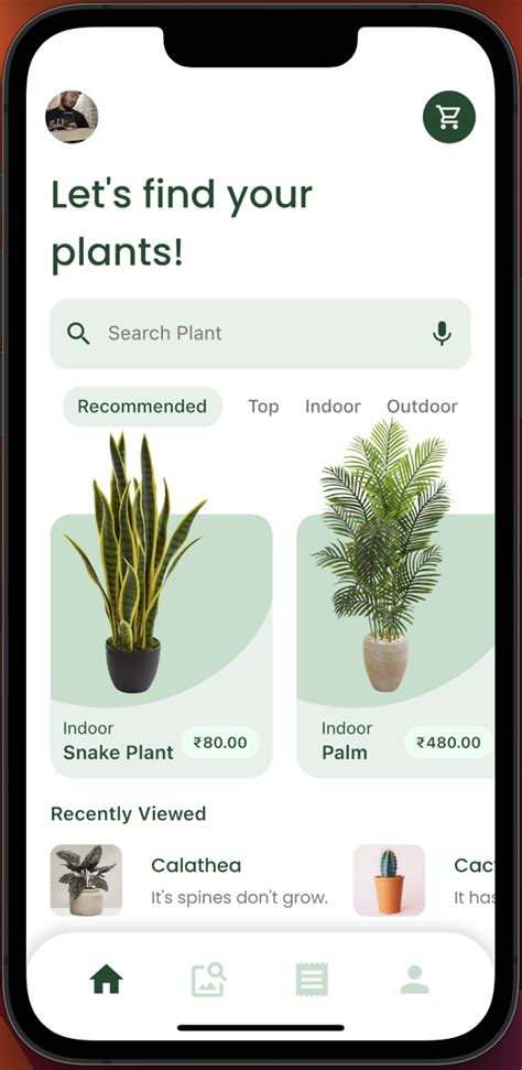 A Flutter UI To Browse And Order Plants From A Nursery