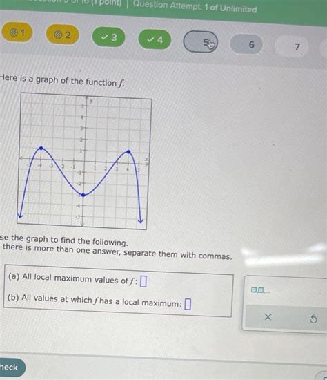 Solved Here Is A Graph Of The Function F Se The Graph To Chegg Com