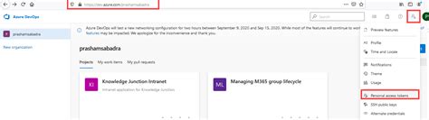 Azure Devops Rest Apis Part 2 Creating Personal Access Tokens Pats Microsoft 365