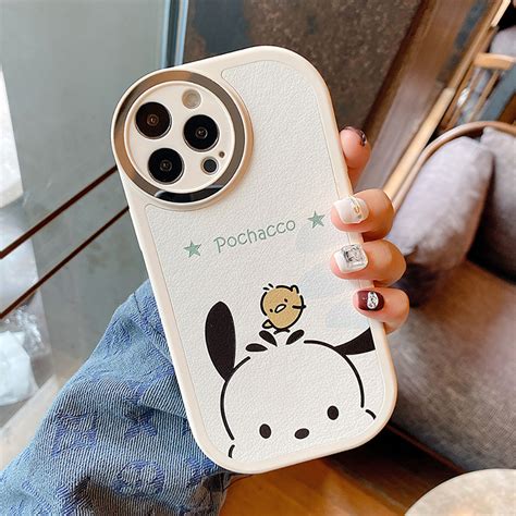 아이폰14 귀여운 포차코 풀커버 강아지 캐릭터 젤리 디자인 범퍼 산리오 심플 커플 케이스