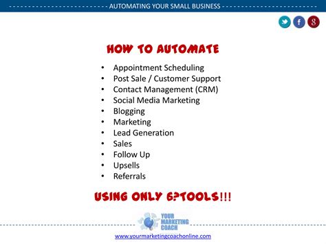 Automating Your Small Business Ppt