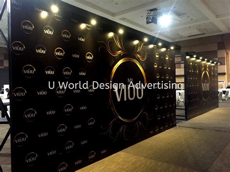 Backdrop With Lighting System Event Fair Shopping Mall Exhibition Trade Expo Booth Festival