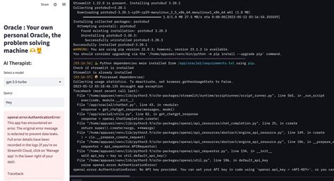 No Api Key Provided Won T Work Once I Deploy The App Deployment Streamlit