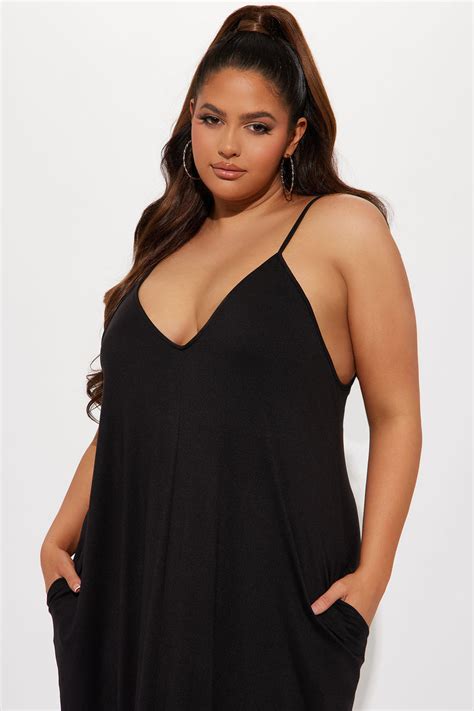 Simple Saturday Maxi Dress Black Fashion Nova