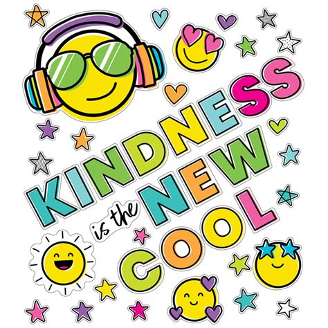Kind Vibes Kindness Is The New Cool Bulletin Board Set Cd 110523