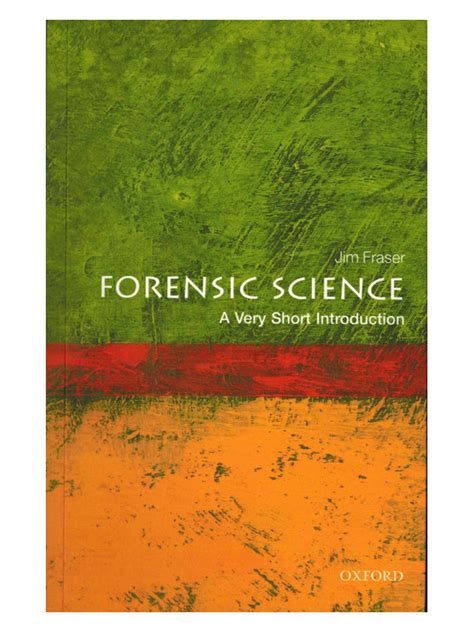 Forensic Science A Very Short Introduction By Oxford