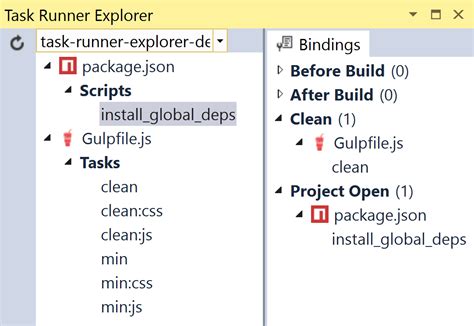 Automate Global Npm Module Installations With Task Runner Explorer Scott Addie