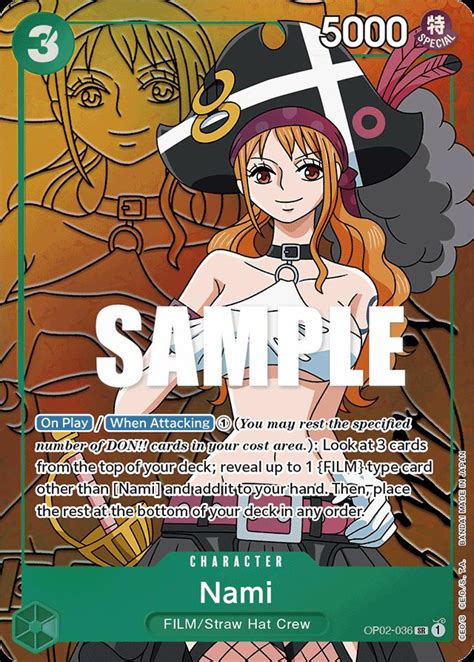 Nami One Piece Myp Cards