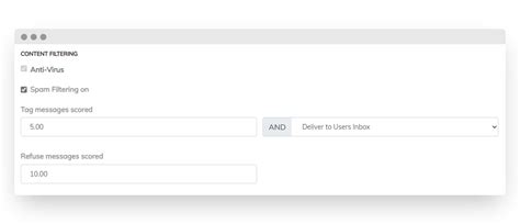 Configure Spam Filter Configure Spam Filter