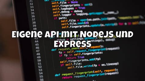 Eigene Api Mit Nodejs Und Express