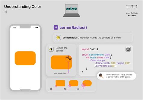 Learn And Code With Enid On Linkedin Cornerradius Modifier Helps Us