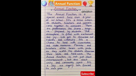 Annual Function L Paragraph On Annual Function L Speech On Annual