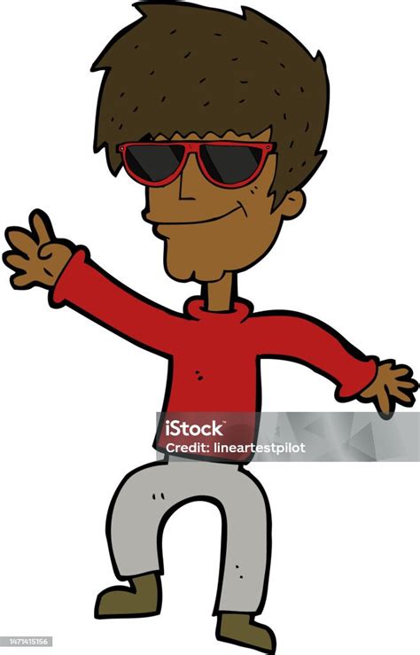 말풍선이 있는 손 흔드는 쌀쌀함 Guy 남자에 대한 스톡 벡터 아트 및 기타 이미지 남자 만화 손 흔들기 Istock
