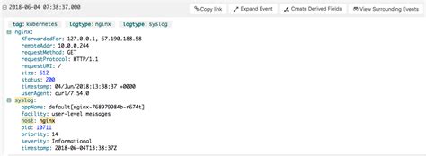 kubernetes logging through logspout