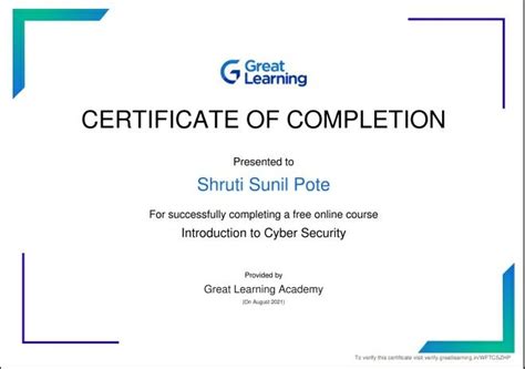 Shruti Pote On Linkedin Greatlearning Cybersecurity