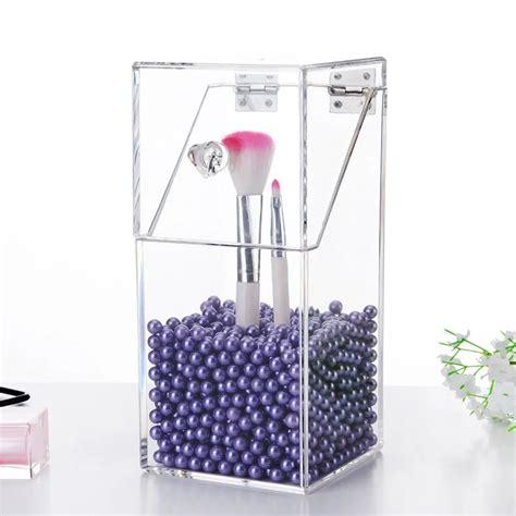 Прозрачный акриловый макияж расположение коробка для хранения простой дизайн прозрачный