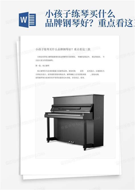 小孩子练琴买什么品牌钢琴好重点看这三款Word模板下载 编号qweeworo 熊猫办公