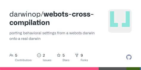 Github Darwinopwebots Cross Compilation Porting Behavioral Settings From A Webots Darwin