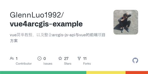GitHub GlennLuo1992 vue4arcgis example vue简单教程以及整合arcgis js api与vue的前端项目方案