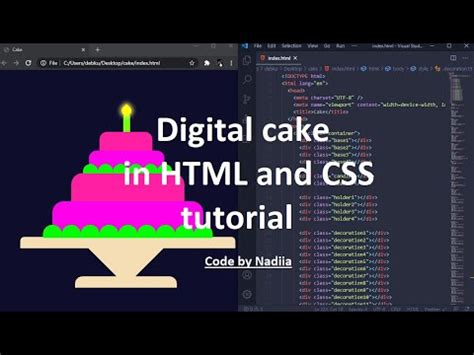 Cake In HTML And CSS Tutorial Coding Project In HTML CSS YouTube