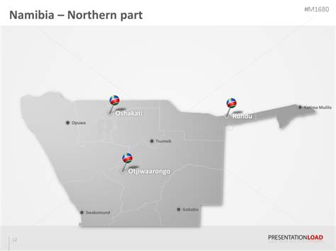PowerPoint Map Namibia PresentationLoad