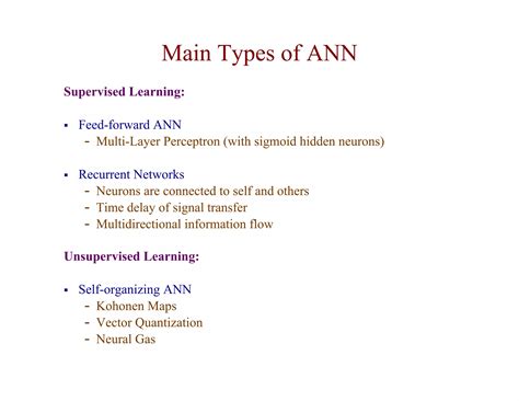 Lecture Artificial Neural Networks And Pattern Recognition Ppt