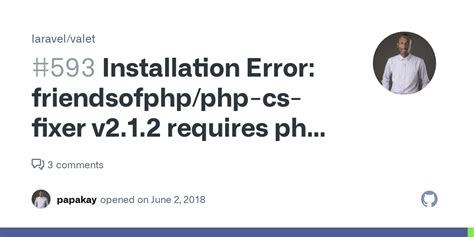Installation Error Friendsofphpphp Cs Fixer V212 Requires Php 536 70 · Issue 593