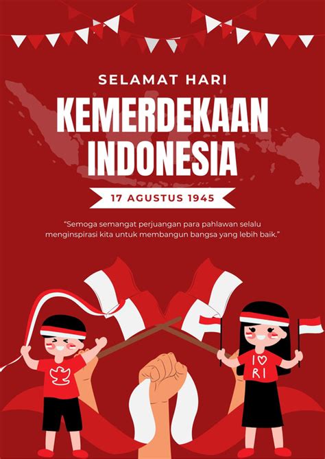 Rayakan Kemerdekaan Dengan Contoh Poster 17 Agustus 2026 Canva