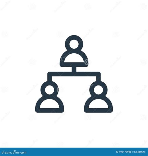 Hierarchy Icon Vector From Business Administration Concept Thin Line